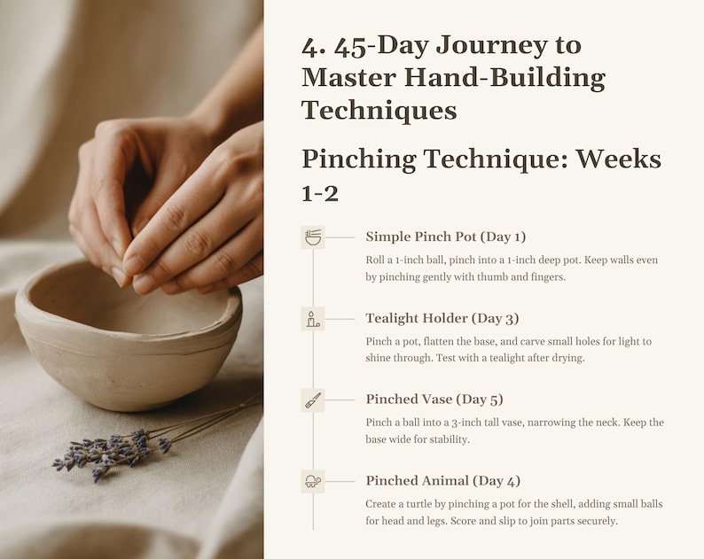 Air-dry Clay Hand-building Techniques: Coiling, Pinching, Slab Projects ...