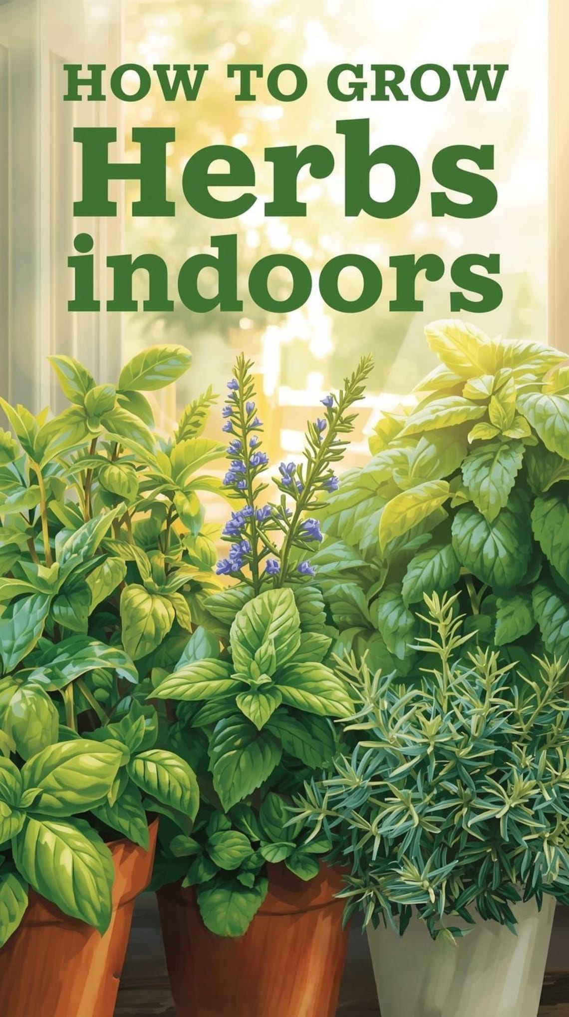 Indoor Herb Garden Guide for Beginners, Kitchen Gardening Ebook (PDF ...