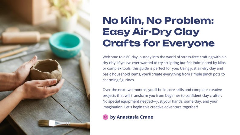Air Dry Clay Crafts Book: Easy DIY Home Decor Projects - Etsy