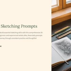 30-day Sketching Prompts – Daily Drawing Challenge (digital Download ...