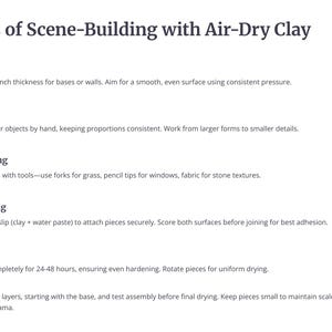 Air-dry Clay Diorama Projects – Miniature Worlds Tutorial - Etsy