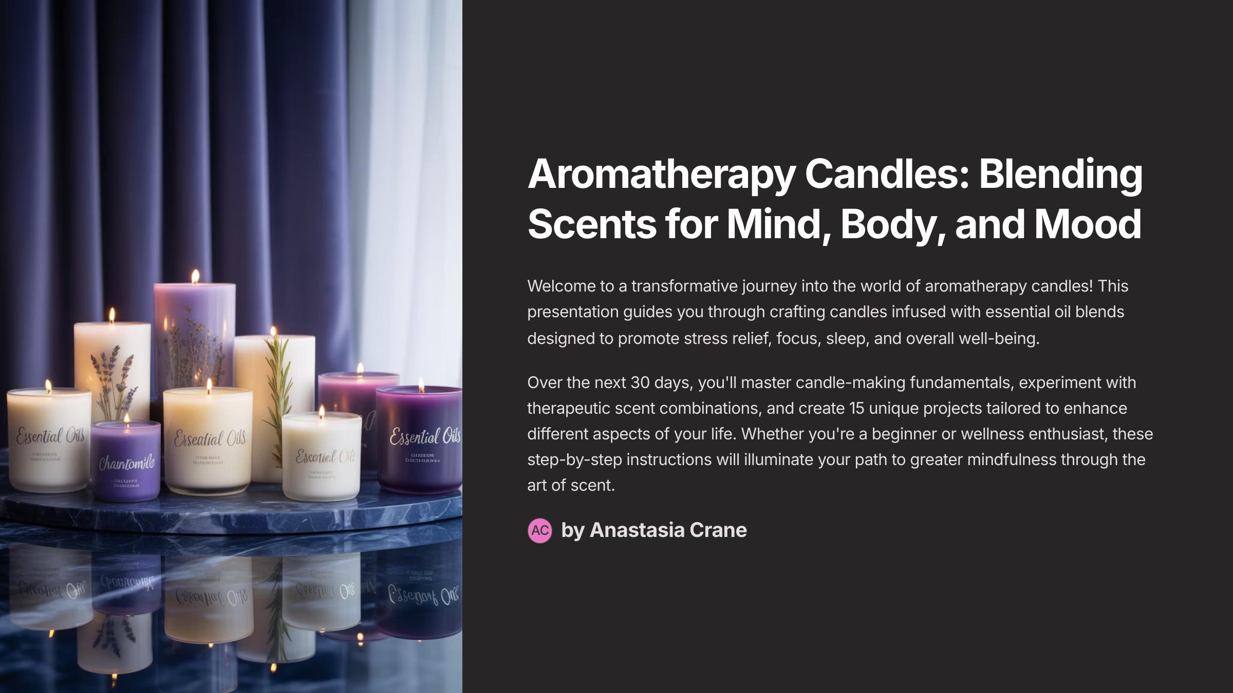 Aromatherapy Candles – DIY Candle Making With Essential Oils, Scent ...