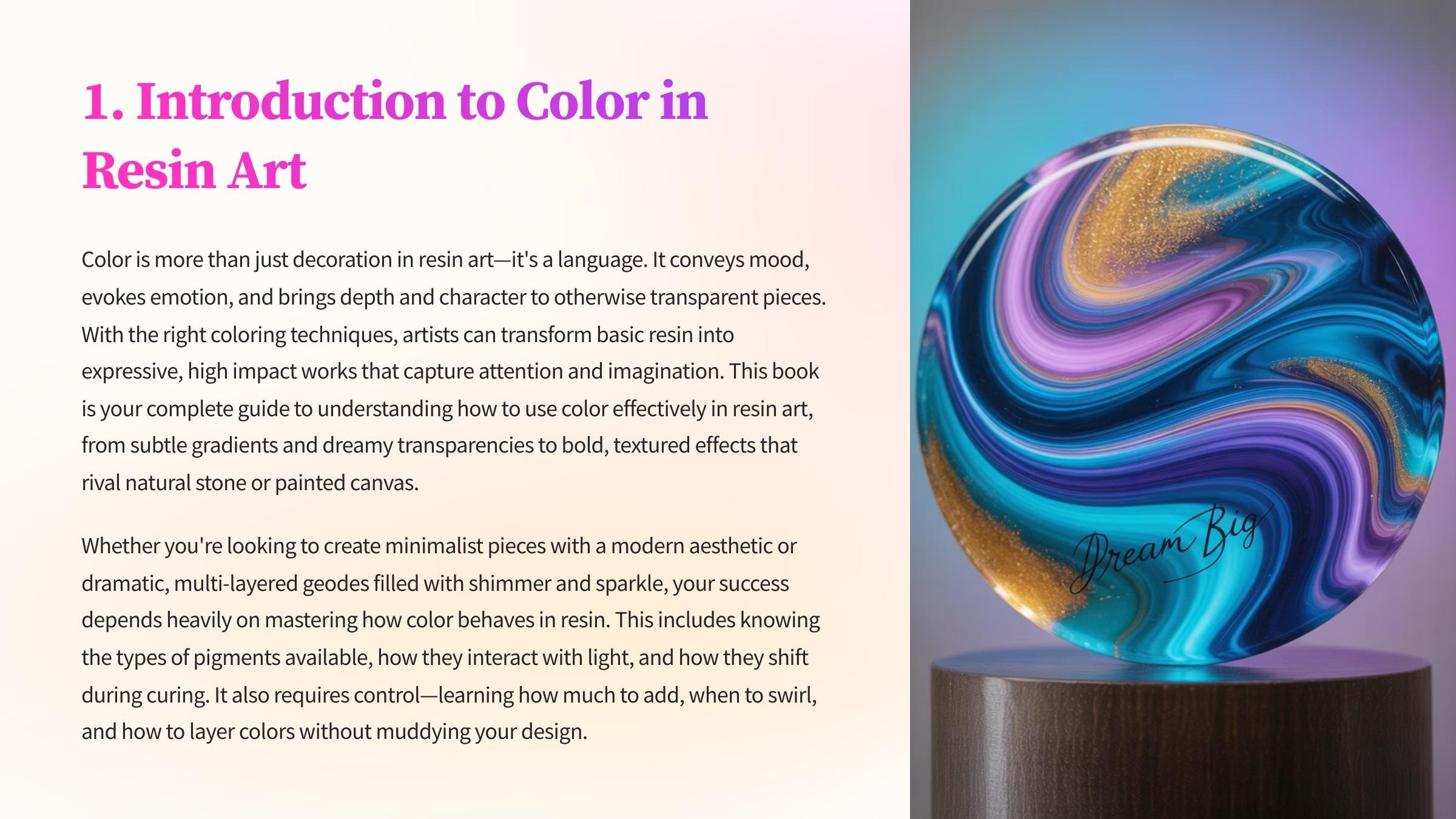 Creating With Color: Resin Art Techniques Using Pigments, Inks ...