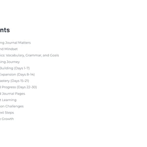 Language Learning Journal – Printable Study Planner With Vocabulary ...