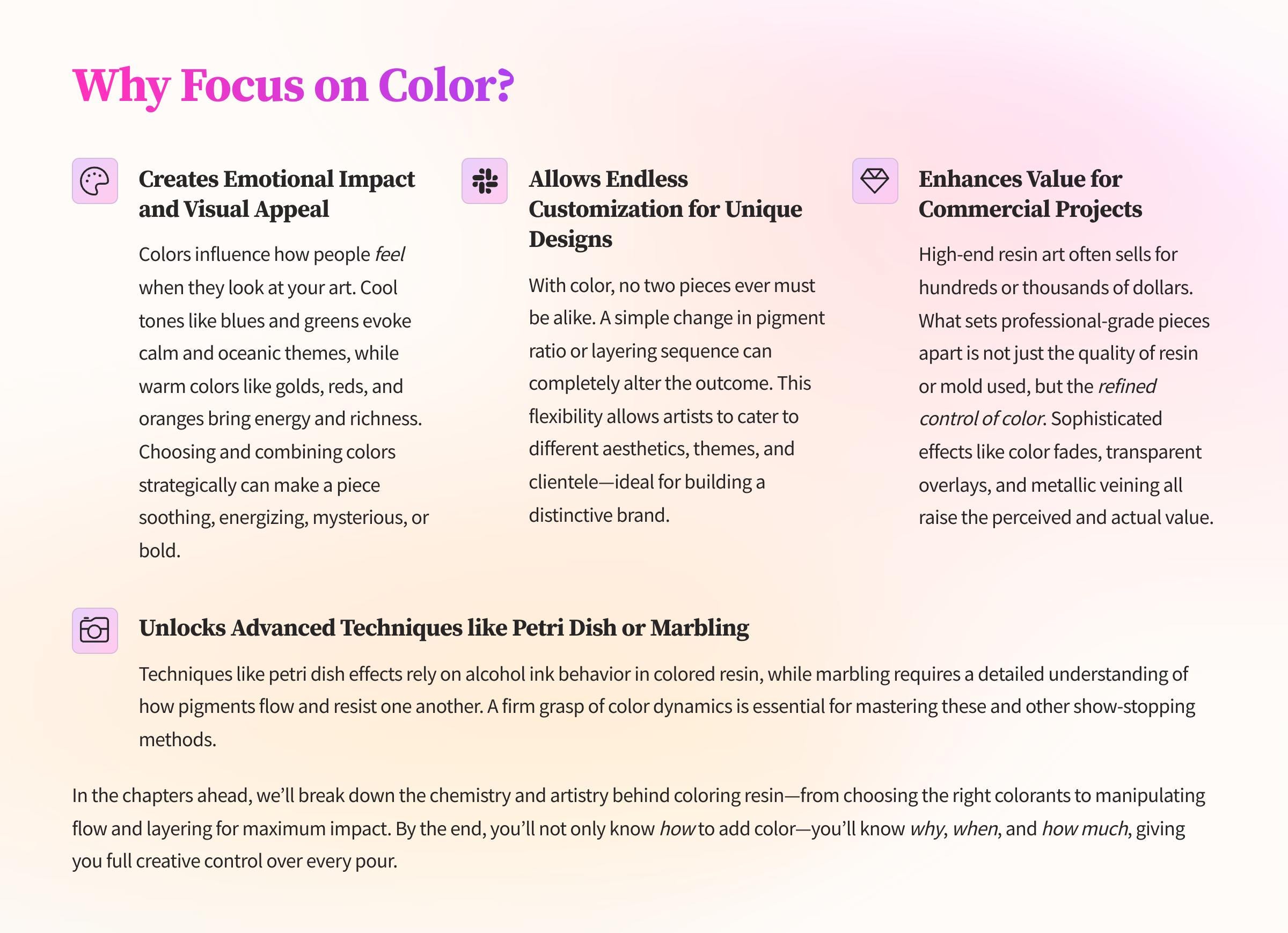 Creating With Color: Resin Art Techniques Using Pigments, Inks ...