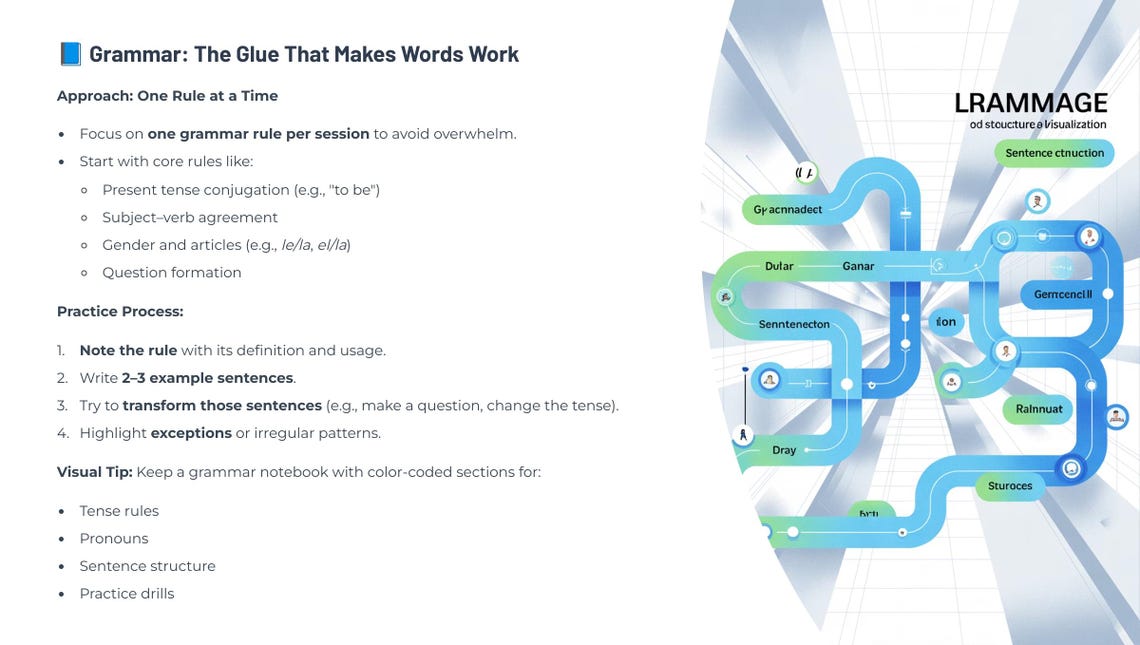 Language Learning Journal – Printable Study Planner With Vocabulary ...