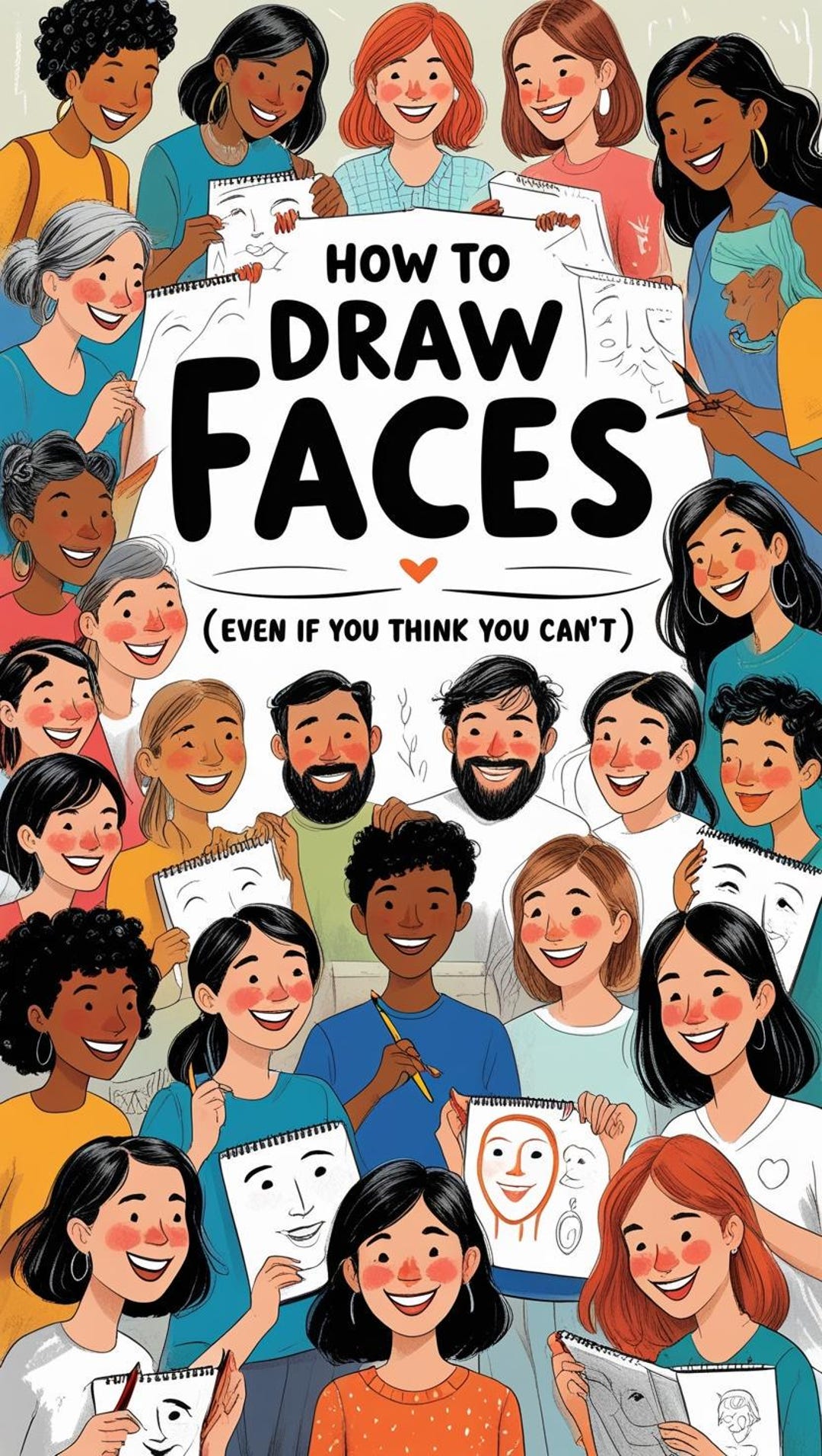 How to Draw Faces – Beginner's Sketching Workbook - Etsy