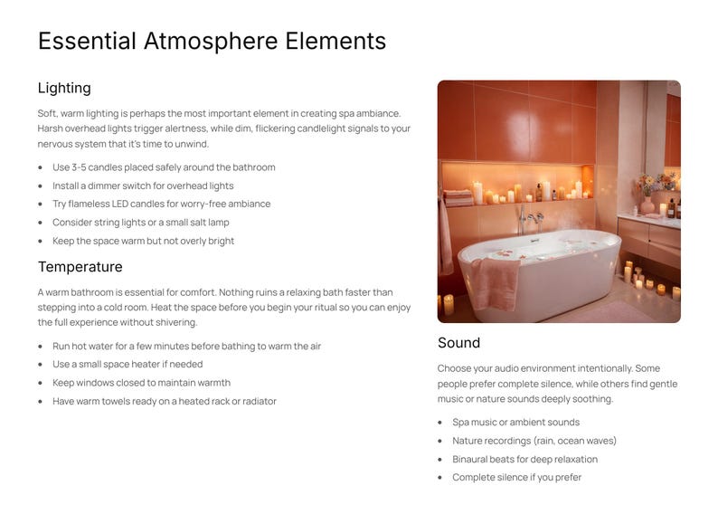 Spa-at-home Bath Ritual Planner – Self-care & Aromatherapy (digital ...