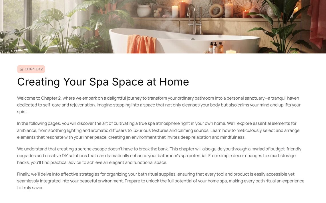 Spa-at-home Bath Ritual Planner – Self-care & Aromatherapy (digital ...