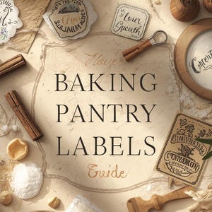 Baking Pantry Labels Guide – Organization System for Flour, Sugar ...