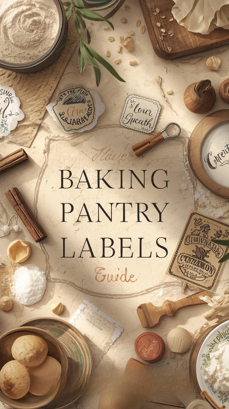 Baking Pantry Labels Guide – Organization System for Flour, Sugar ...