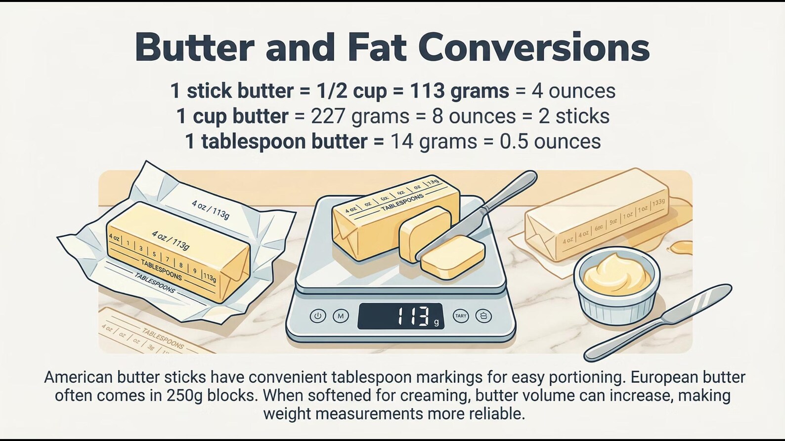 Printable Baking Conversion Charts – Cups to Grams, Ounces, Fahrenheit ...