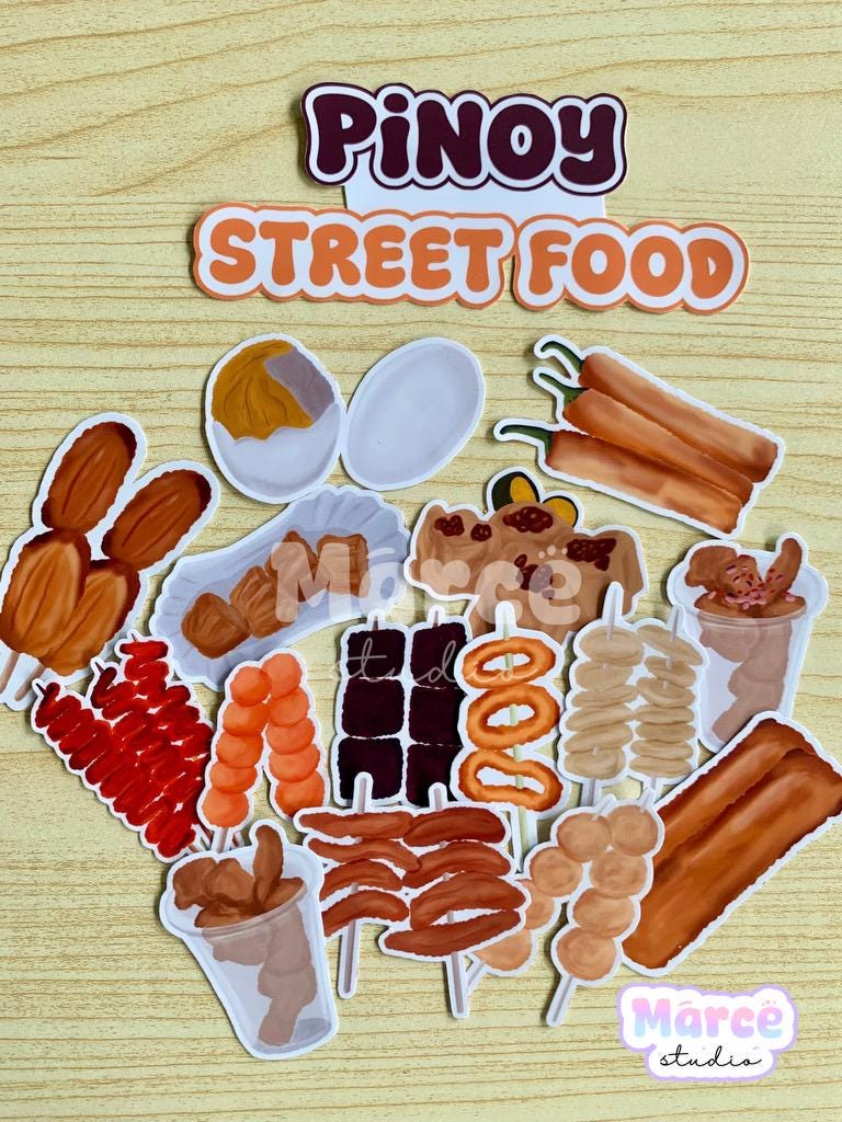 Pinoy Street Foods Digital Stickers Instant Download - Etsy
