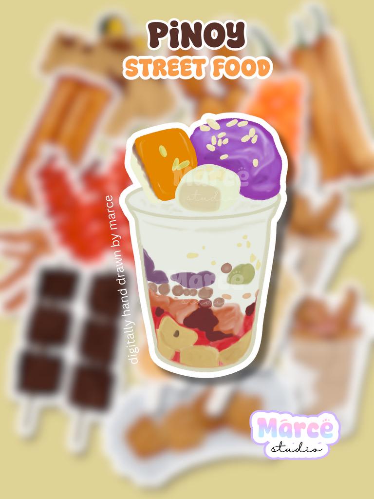 Pinoy Street Foods Digital Stickers Instant Download - Etsy