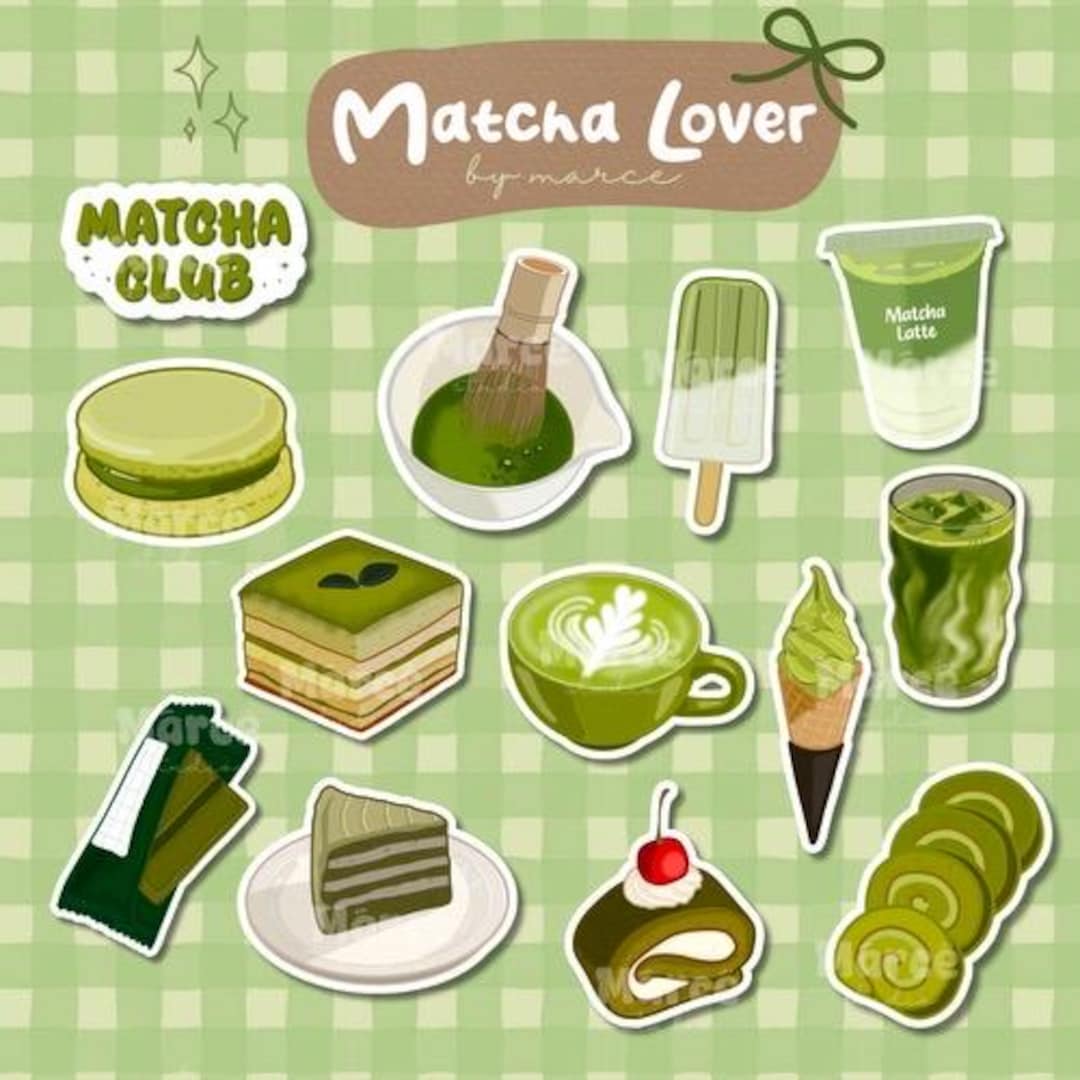 Matcha Lover Digital Sticker Printable - Instant Download - Etsy