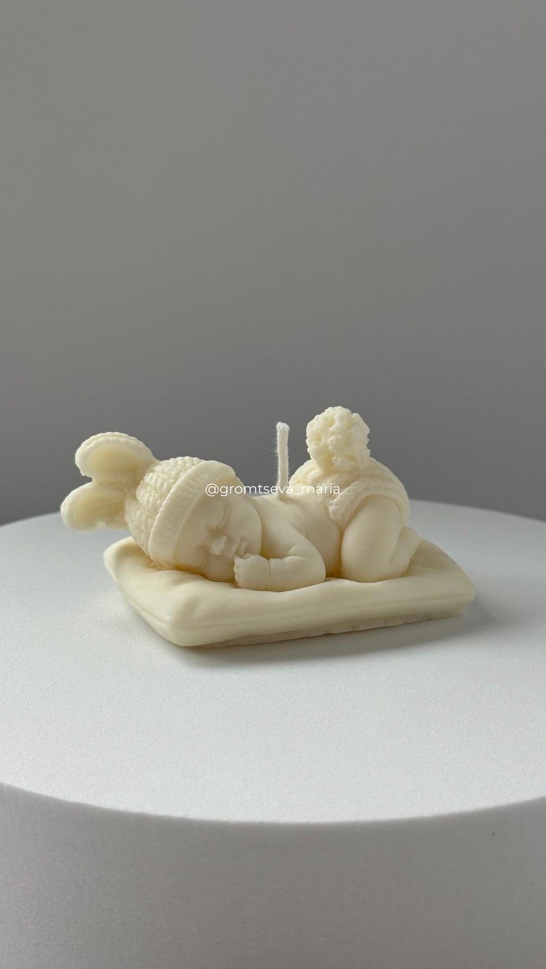 Sleeping Baby Candle | Newborn Baby Figurine Candle | Handmade Soy Wax ...