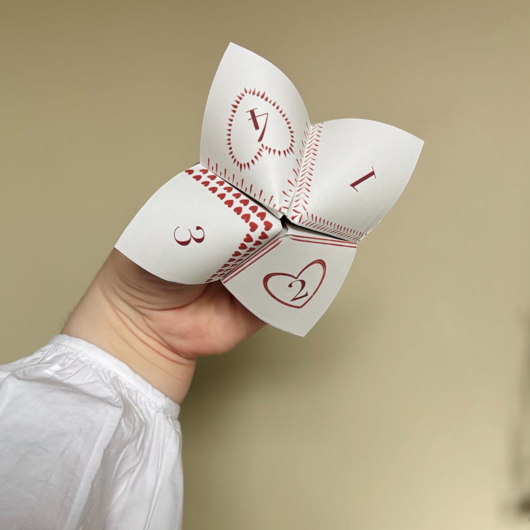 Paper Cootie Catcher / Fortune Teller, Fun Ice Breaker, Party ...