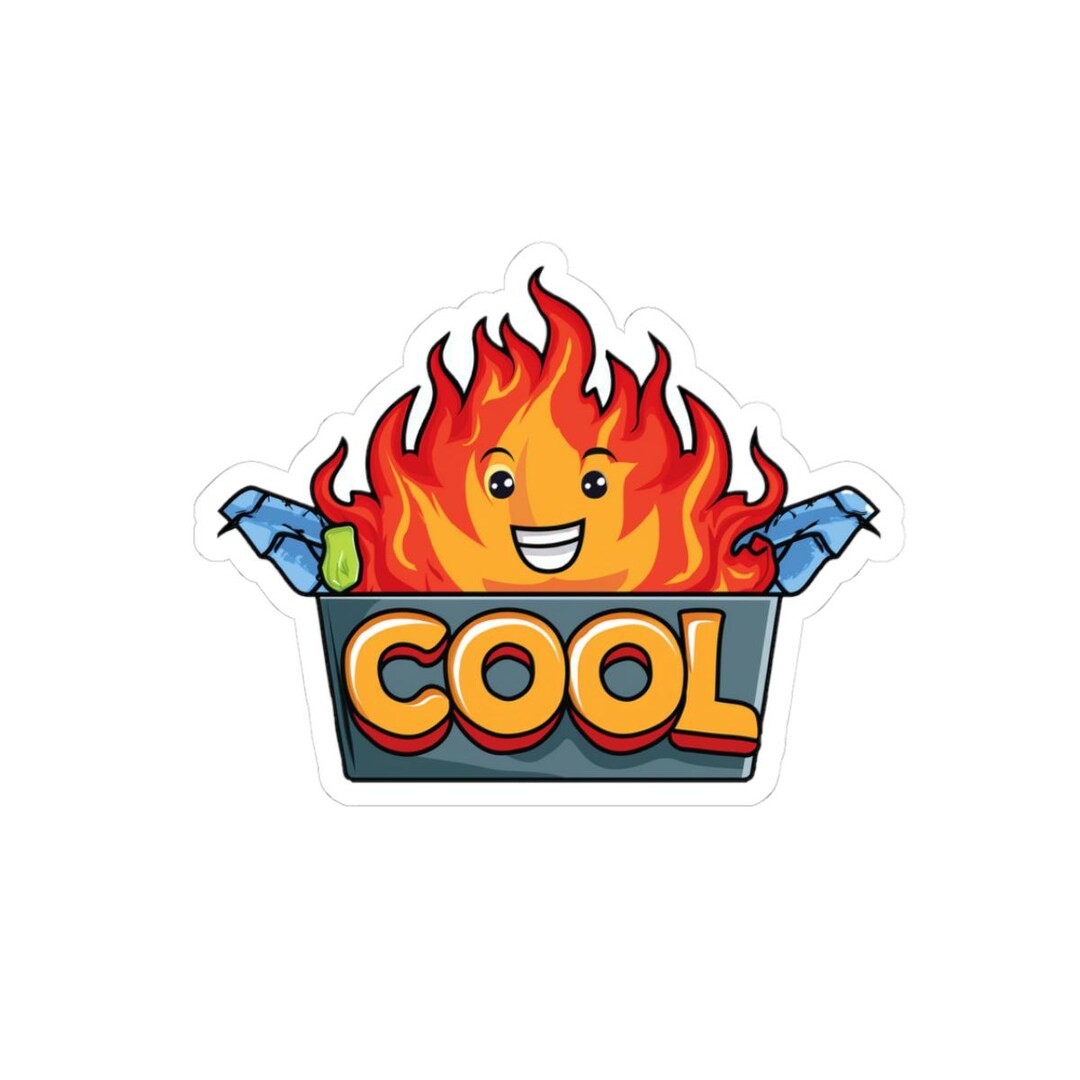 Cool Dumpster Sticker - Fun Vinyl Decal for Laptops, Water Bottles ...