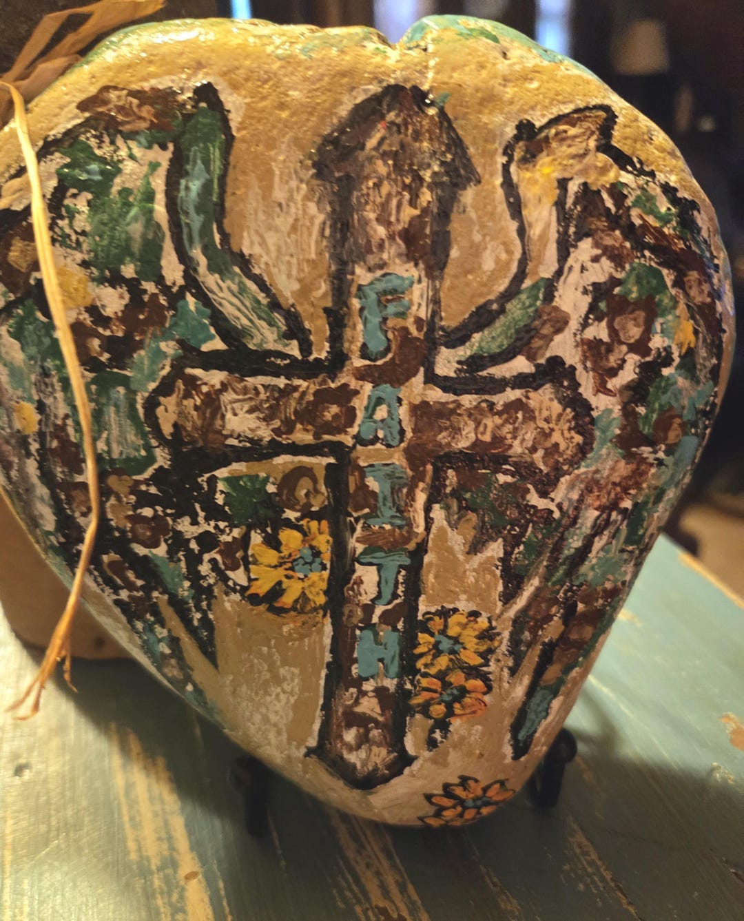 Faith Cross, Folk Art Cross, Painted Rocks Cross, Believe - Etsy