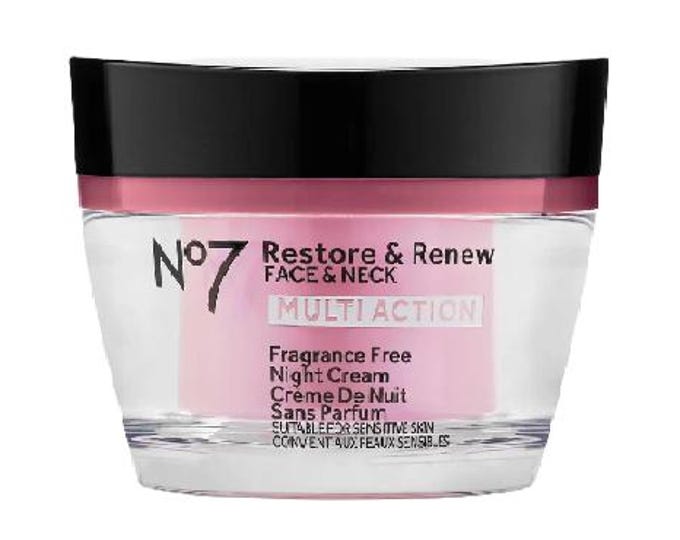 No 7 Restore and Renew Face and Neck Multi-action Night Cream Anti ...