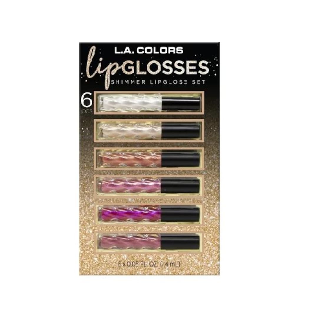LA Colors Shimmer Glimmer Lip Gloss Gift Set C42963 - Etsy