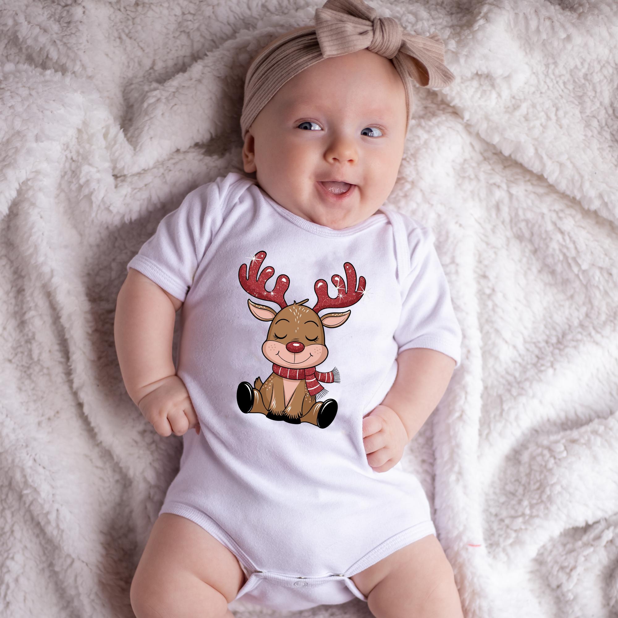 Cute Christmas Reindeer PNG, Cozy Holiday Sublimation Design, Christmas ...
