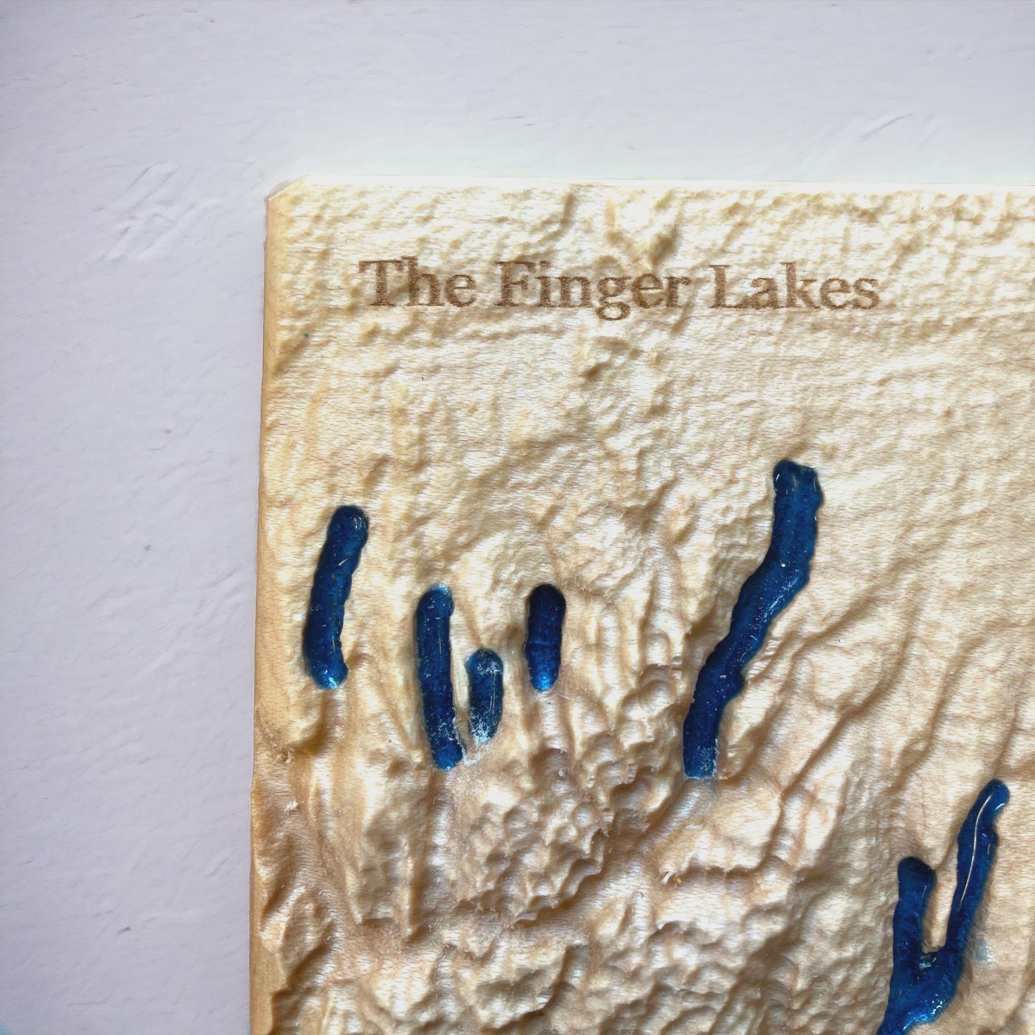 Finger Lakes New York Wooden Topographic 3D Relief Map | Finger Lakes ...