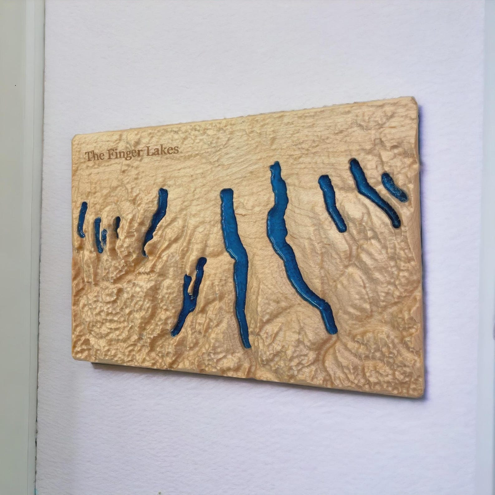 Finger Lakes New York Wooden Topographic 3D Relief Map | Finger Lakes ...