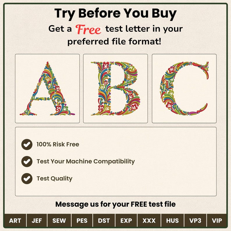 Floral Letters Embroidery Design, Floral Alphabet Embroidery Design ...