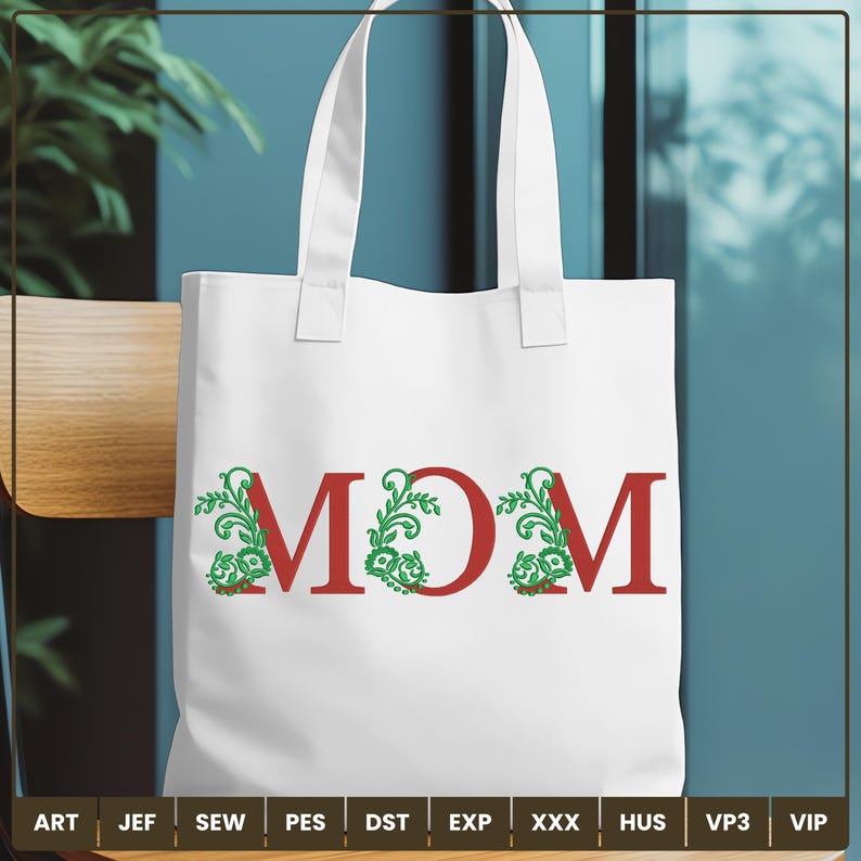 Floral Alphabet Embroidery Font - A-Z Botanical Vine Monogram ...