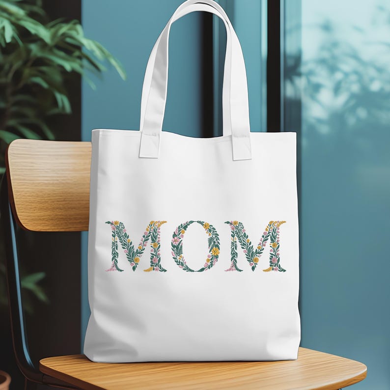 Floral Alphabet Embroidery Font - Flower Letters Botanical Embroidery ...
