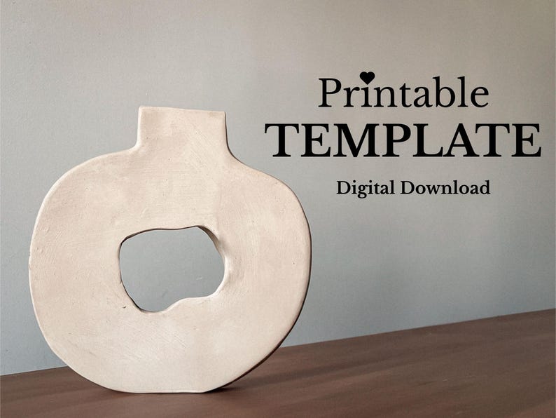 Beginner Vase Template Printable Pottery Pattern Ceramic PDF File for ...