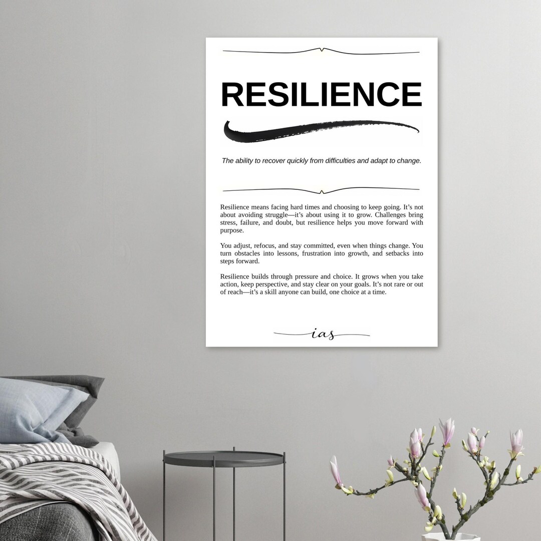 Resilience – Motivational Wall Decor – Framed & Unframed Fine Art ...