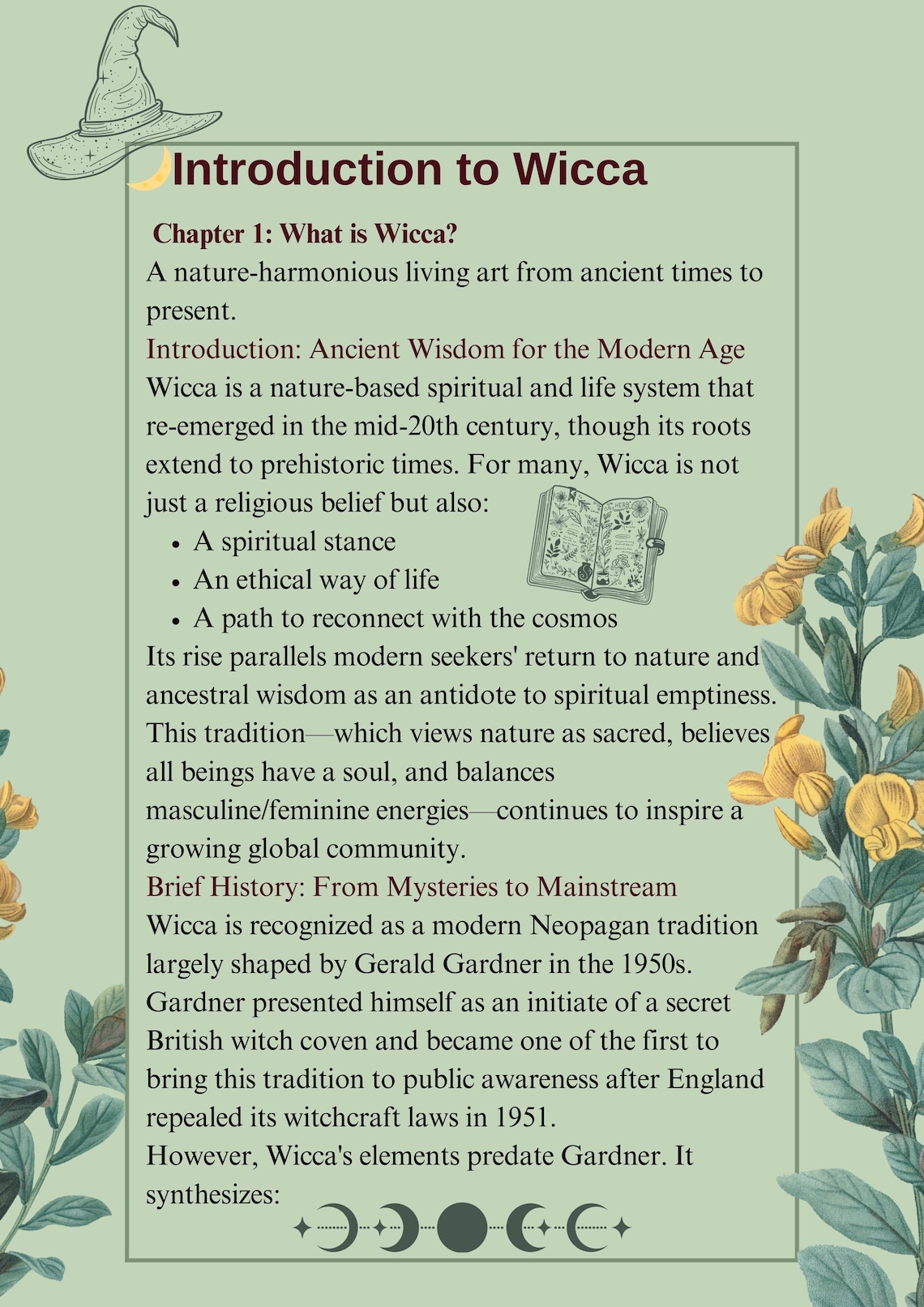Wicca for Beginners Guide: Printable Grimoire, Rituals & Tools (PDF ...