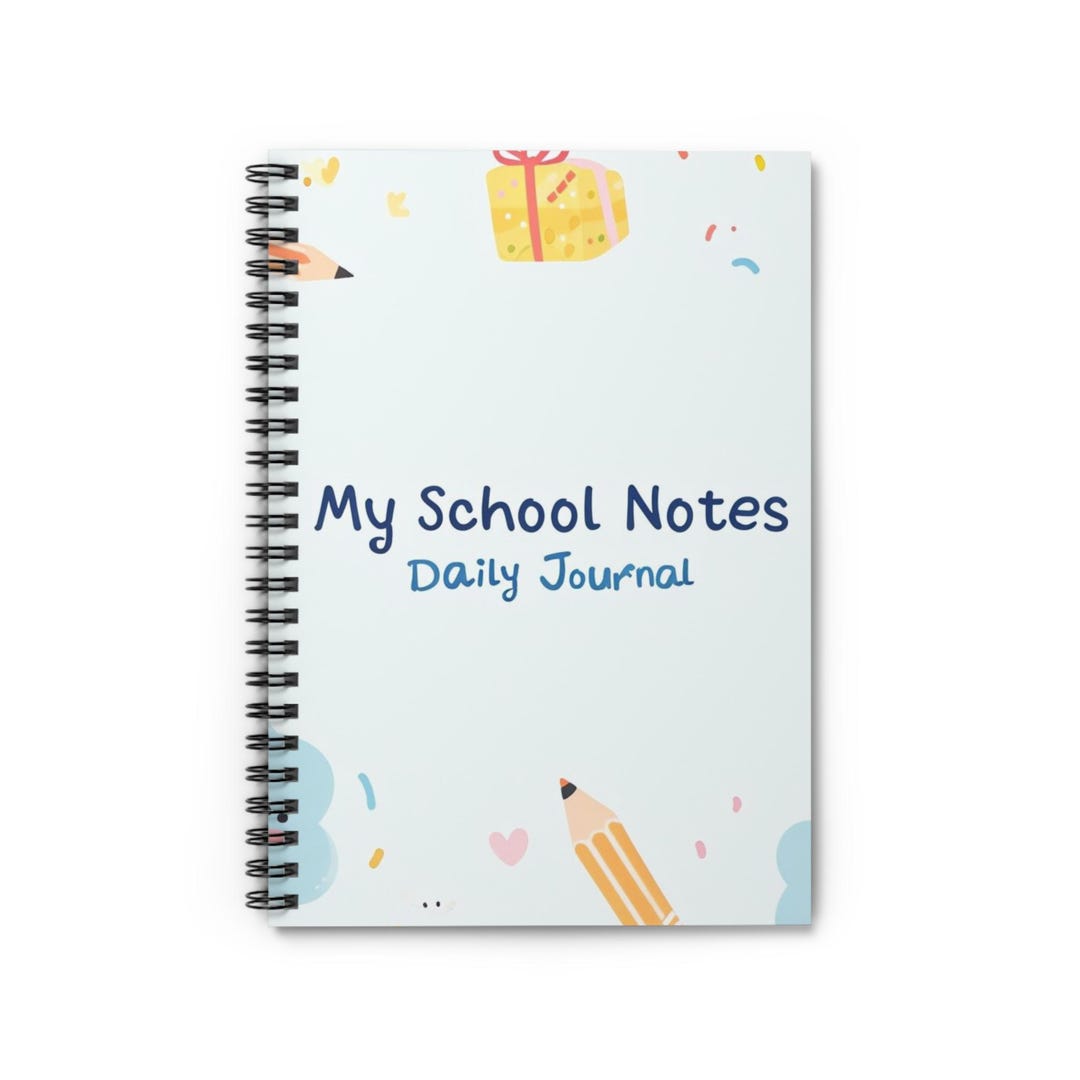 Gift for Kids: My School Notes – Cute Daily Journal for Writing ...