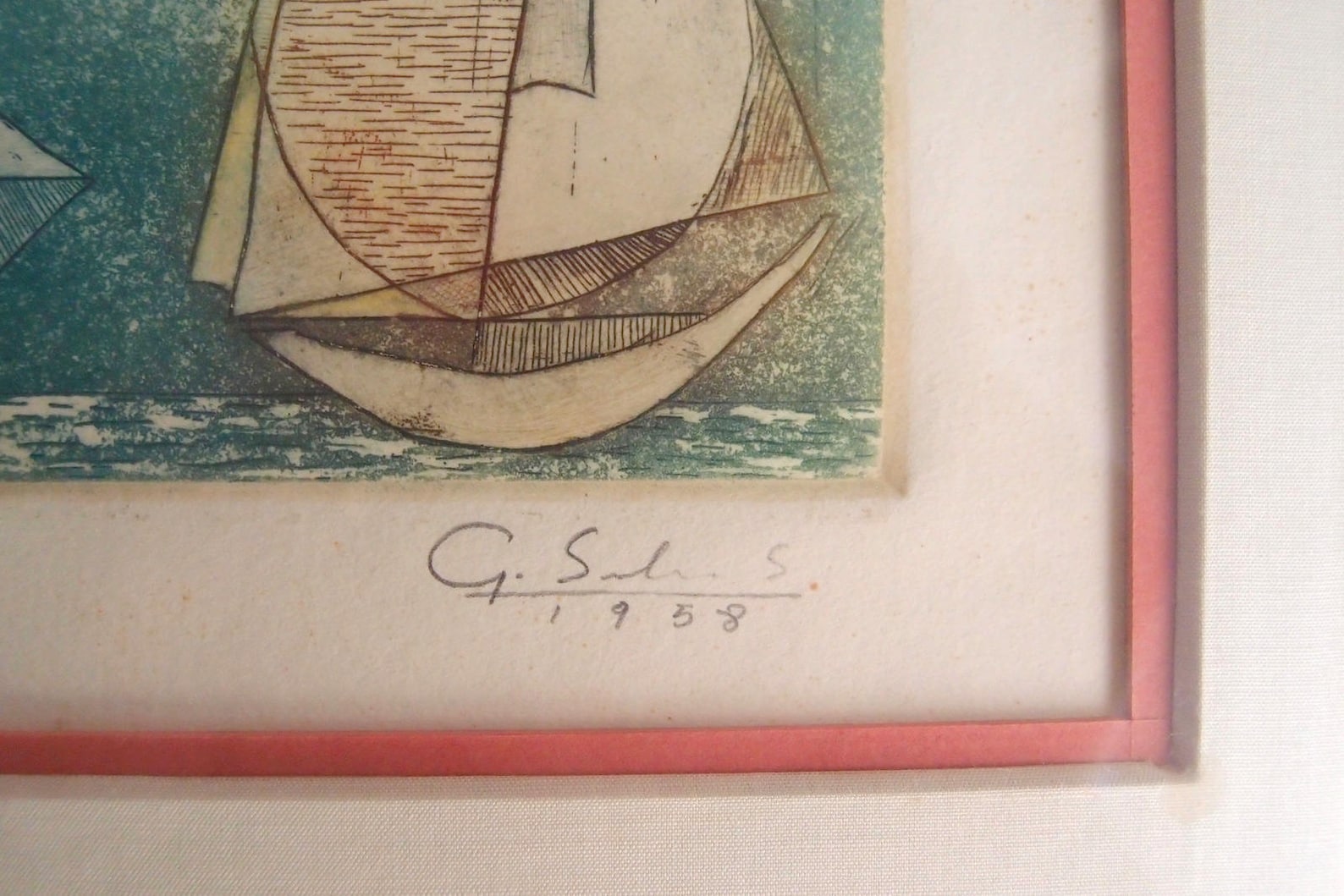 Guillermo Silva Santamaria 1958 Puerto Aquatint Etching 12x18 | Etsy