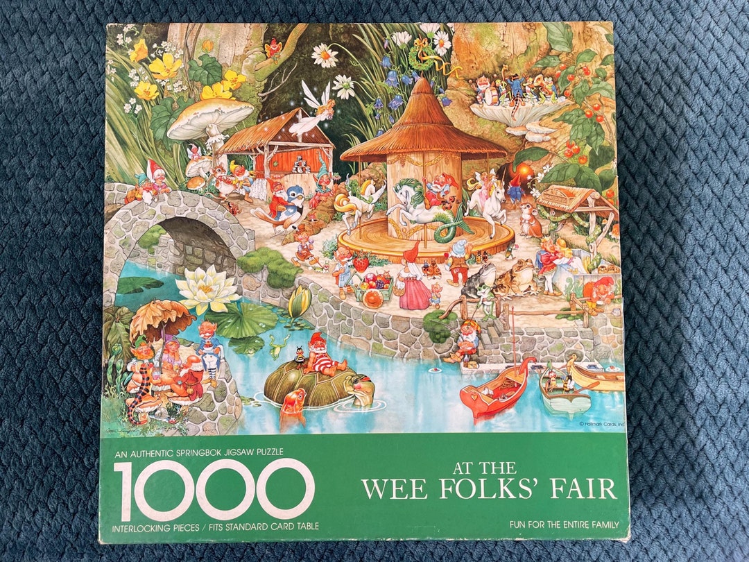 Vintage Springbok Puzzle at the Wee Folks' Fair 1000 Pieces Complete ...