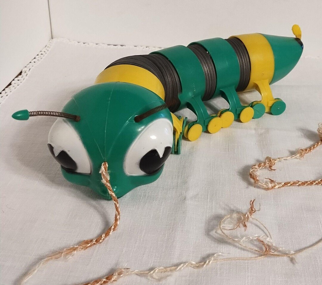Vintage Slinky Cater-puller Pull Toy - Etsy