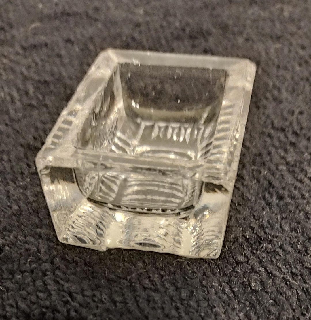 Vintage Rectangular Shaped Glass Open Salts Salt Cellar - Etsy