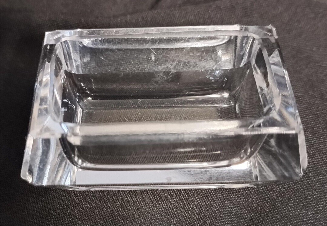 Vintage Clear Glass Rectangle Individual Open Salt Cellar - Etsy