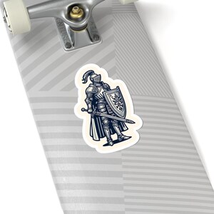 Medieval Chivalrous Knight Kiss-cut Stickers, Vinatage Shield Stickers ...