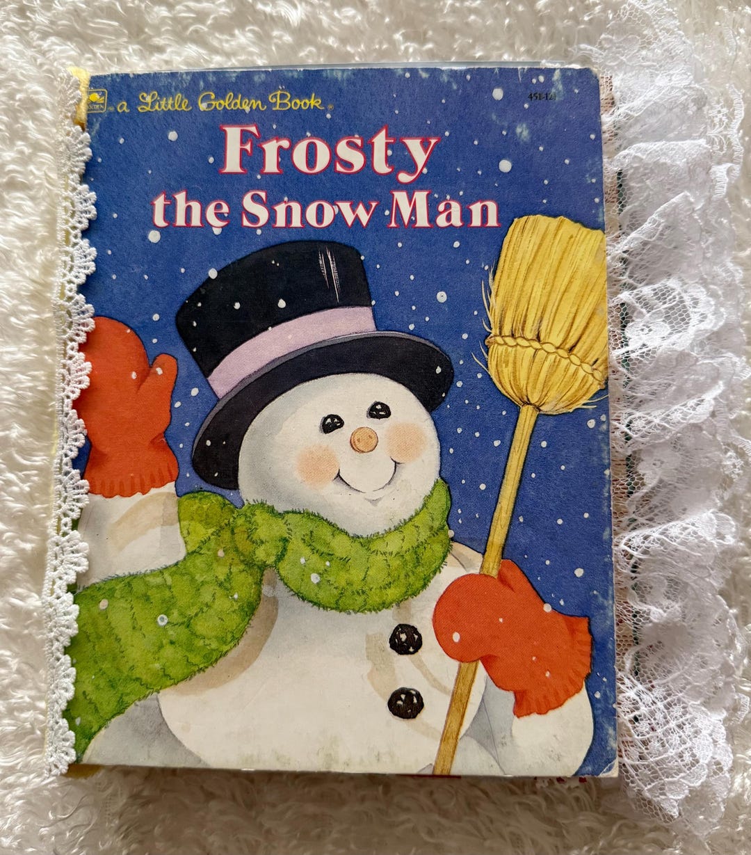 Frosty the Snowman Little Golden Book/ Altered Handmade Junk Journal - Etsy