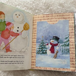 Frosty the Snowman Little Golden Book/ Altered Handmade Junk Journal - Etsy