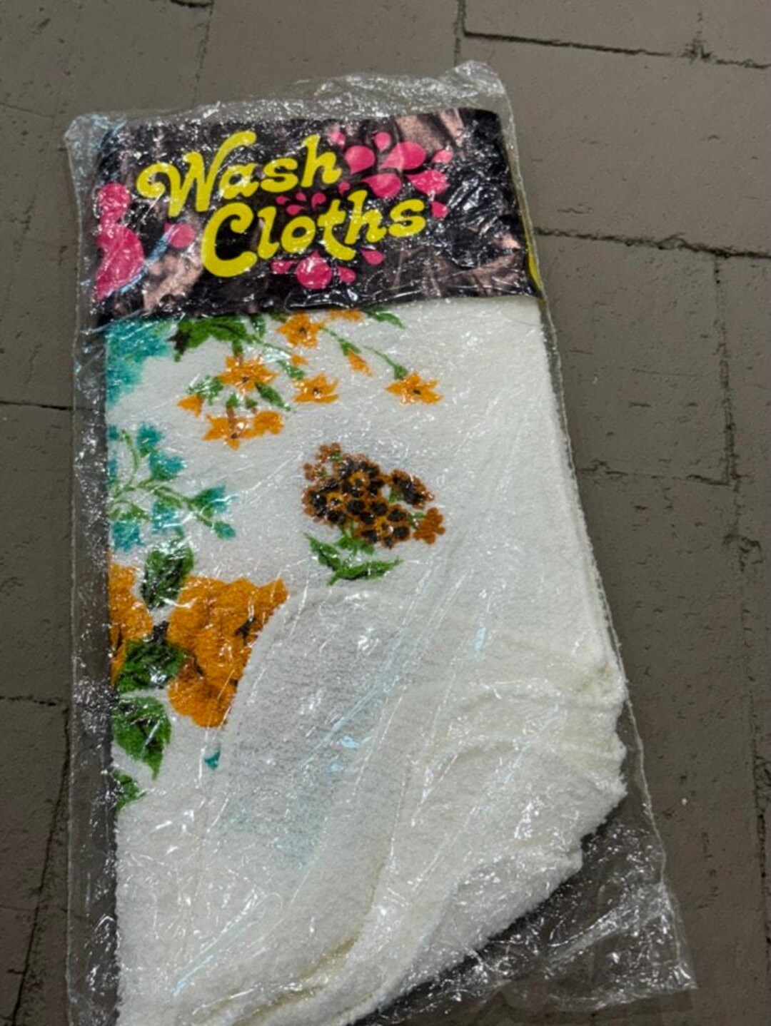 Leshner of St Mary's, Ohio Vintage Floral Wash Cloths Package of 3 - Etsy