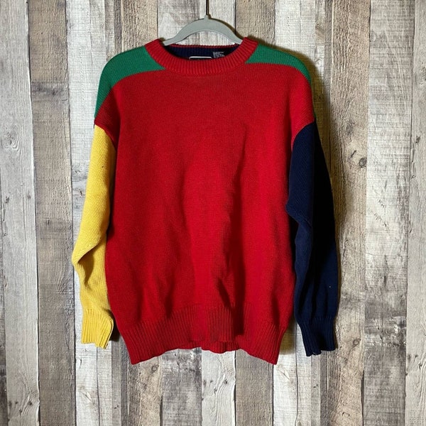 Colorblock Sweater - Etsy