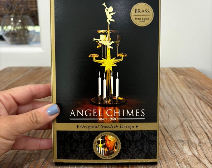Angel Chimes Brass-plated Candle Carousel 12” Original Swedish Design ...