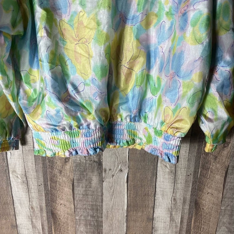 Vintage Lavon Windbreaker Jacket Watercolor Pastel - Etsy