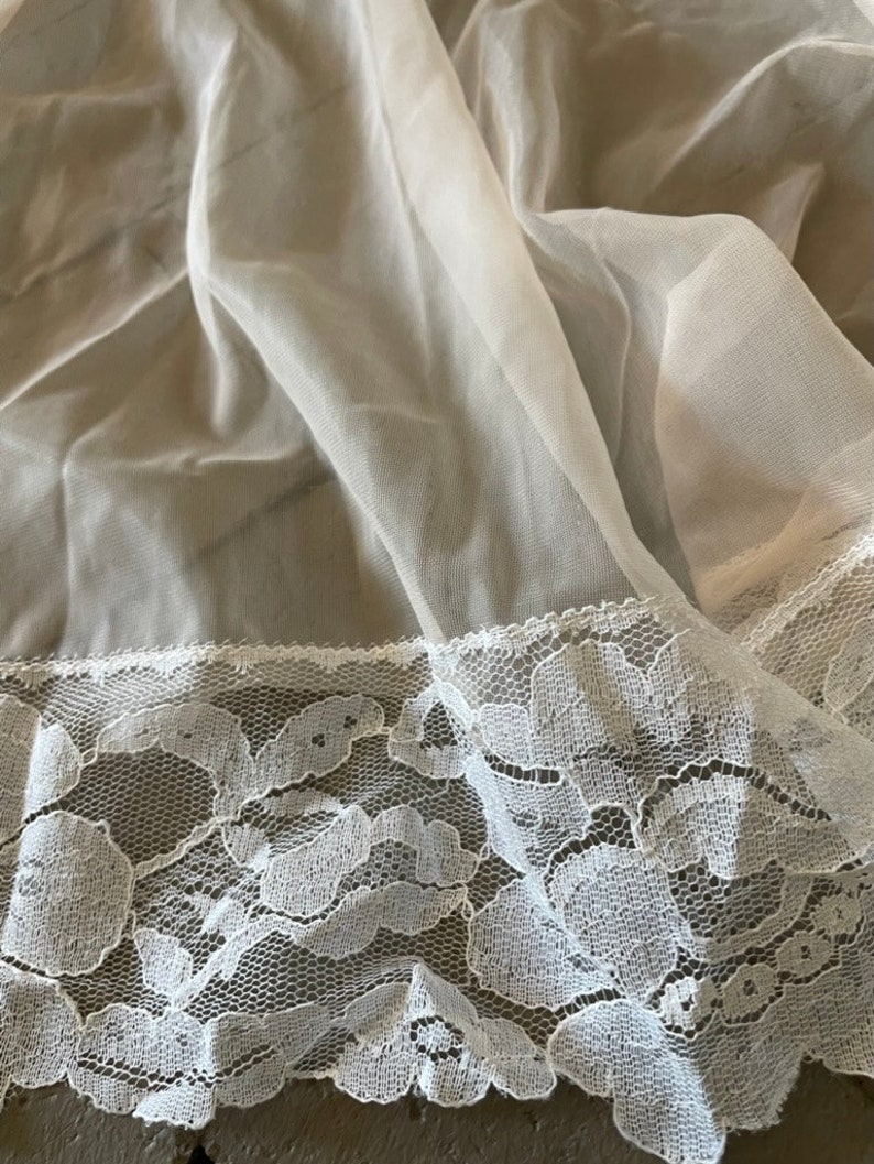 Vintage Betty Dain Sheer White Lace Half Apron - Etsy