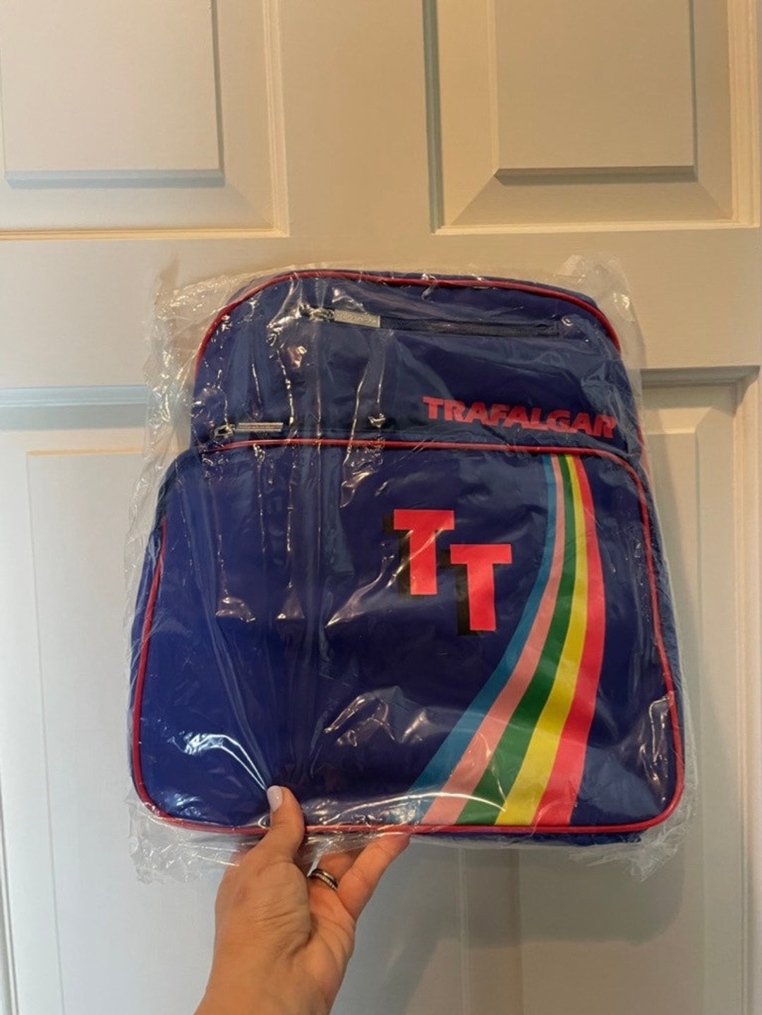 Vintage Trafalgar Rainbow Carry on Bag Tote Bag - Etsy