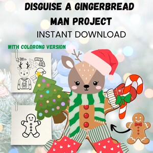 Disguise a Gingerbread Man Printable Craft for Kids | Christmas Kids ...